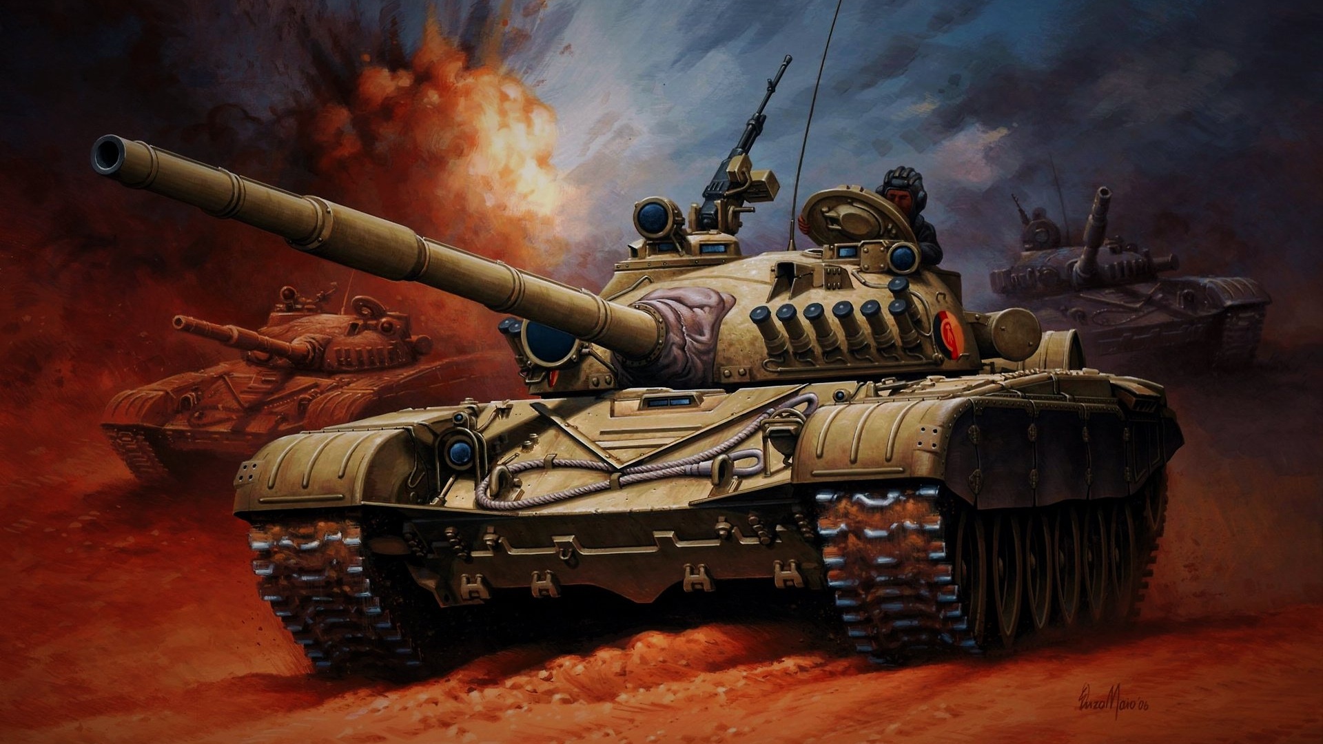 军事 T72 坦克 十一月十三日精选 军事天地壁纸(其他静态壁纸) - 静态壁纸下载 - 元气壁纸