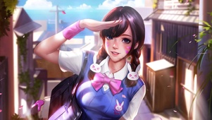 仰视守望女神DAV(游戏动态壁纸) - 动态壁纸下载 - 元气壁纸