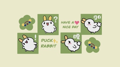 duck&rabbit(小清新动态壁纸) - 动态壁纸下载 - 元气壁纸