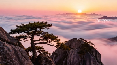 云海落日(风景动态壁纸) - 动态壁纸下载 - 元气壁纸