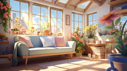 温暖的家(小清新动态壁纸) - 动态壁纸下载 - 元气壁纸