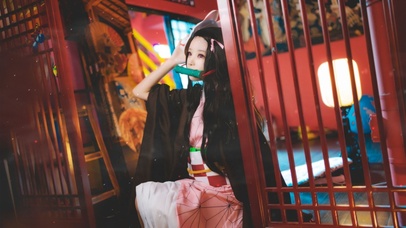 4k祢豆子cos(动漫动态壁纸) - 动态壁纸下载 - 元气壁纸