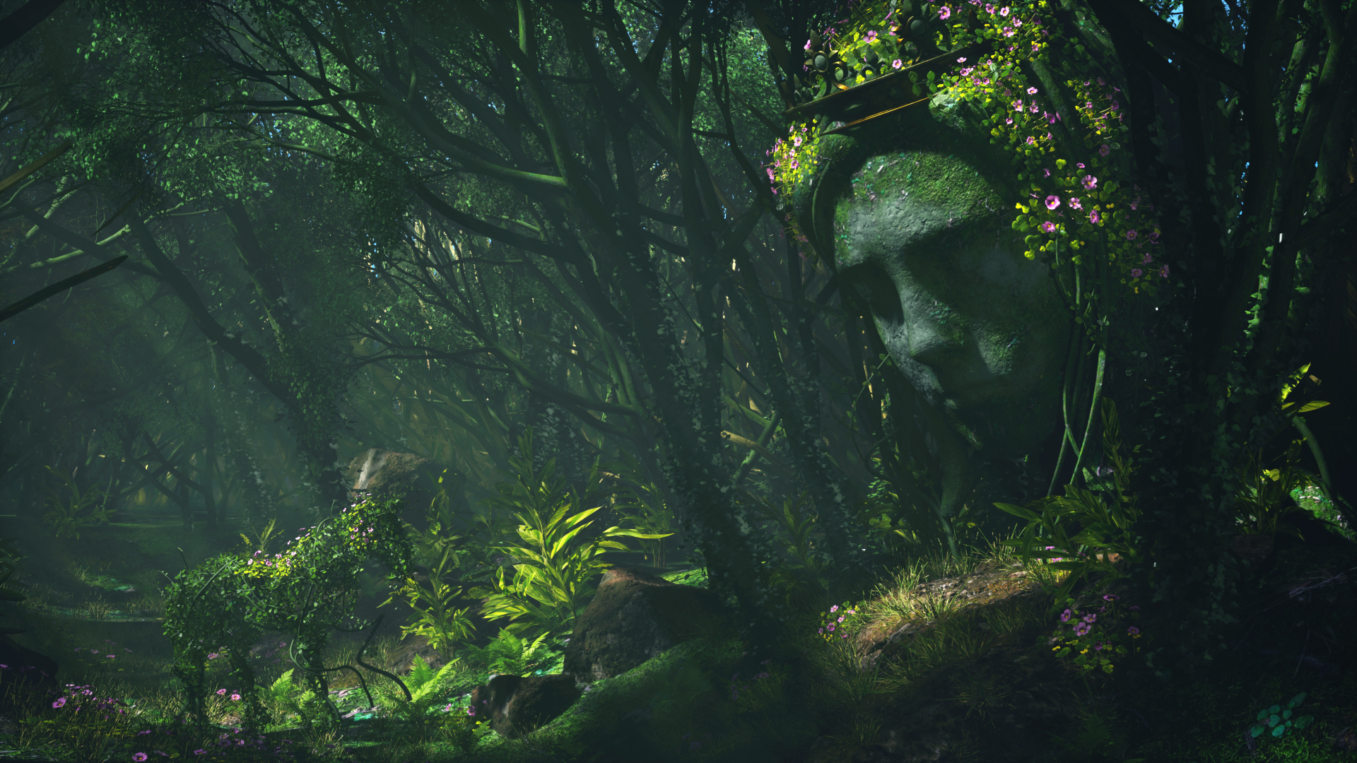 神秘森林(小清新静态壁纸) - 静态壁纸下载 - 元气壁纸