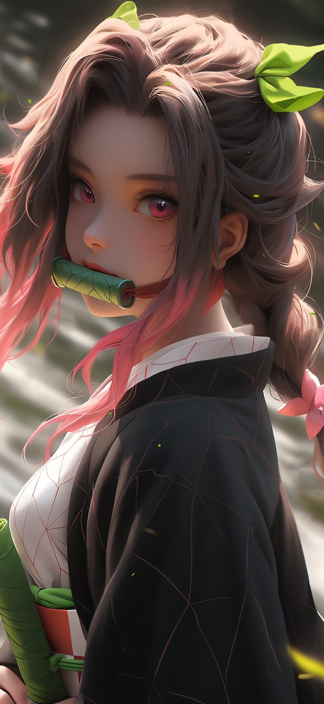 灶门祢豆子(动漫手机动态壁纸) - 动漫手机壁纸下载 - 元气壁纸