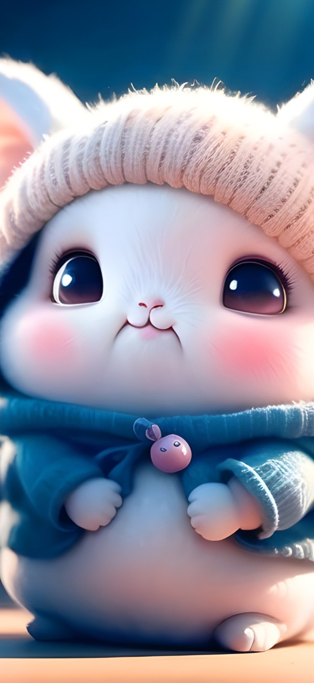 4k可爱小胖兔(动物手机动态壁纸) - 动物手机壁纸下载 - 元气壁纸
