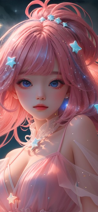 夜空下的女孩壁纸 夜空下的女孩手机壁纸 夜空下的女孩手机动态壁纸 元气壁纸