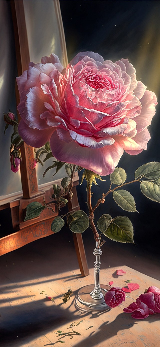 光影下的玫瑰(风景手机动态壁纸) - 风景手机壁纸下载 - 元气壁纸