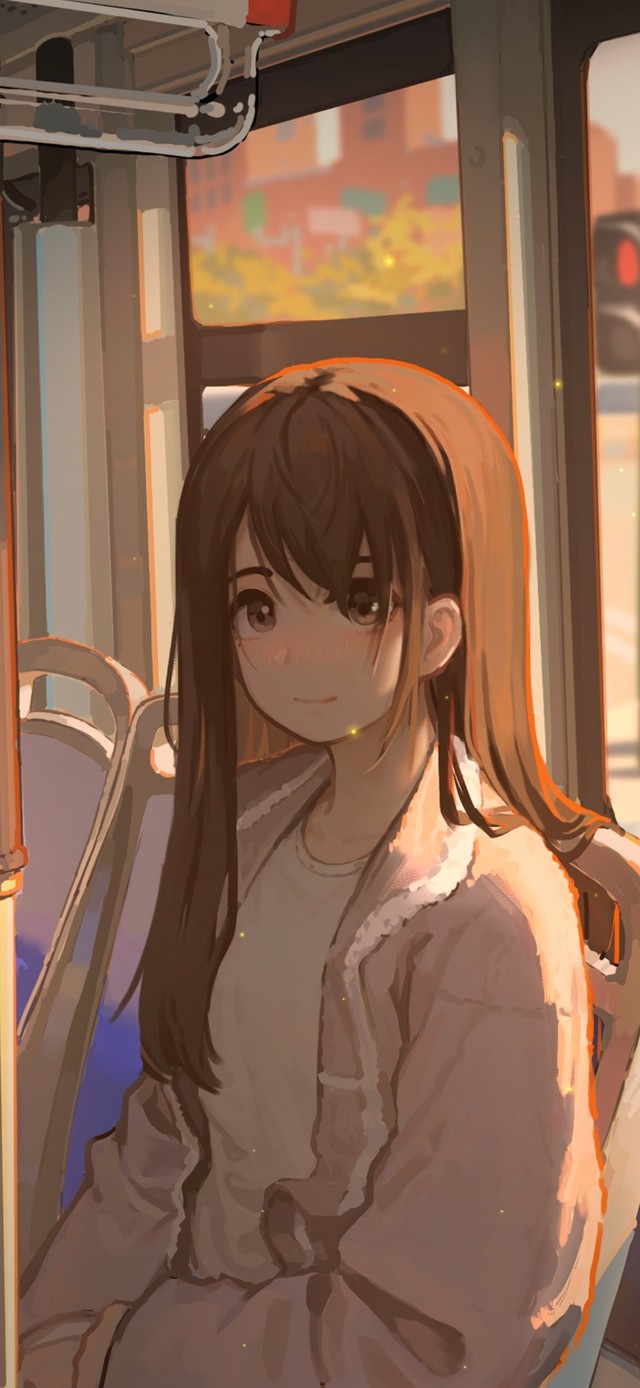 公交车少女(动漫手机动态壁纸) - 动漫手机壁纸下载 - 元气壁纸