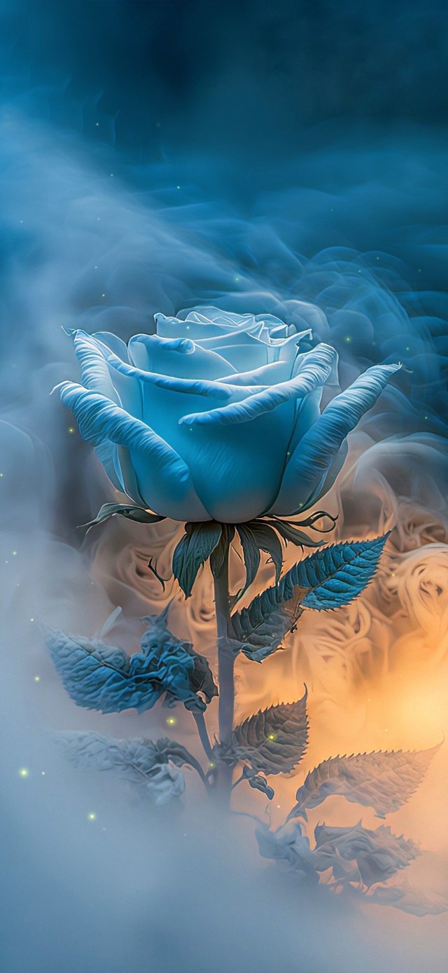 梦幻蓝色玫瑰(风景手机动态壁纸) - 风景手机壁纸下载 - 元气壁纸