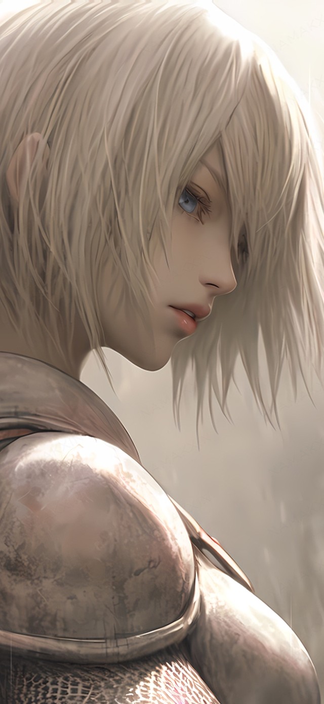 白发女剑士(美女手机动态壁纸) - 美女手机壁纸下载 - 元气壁纸