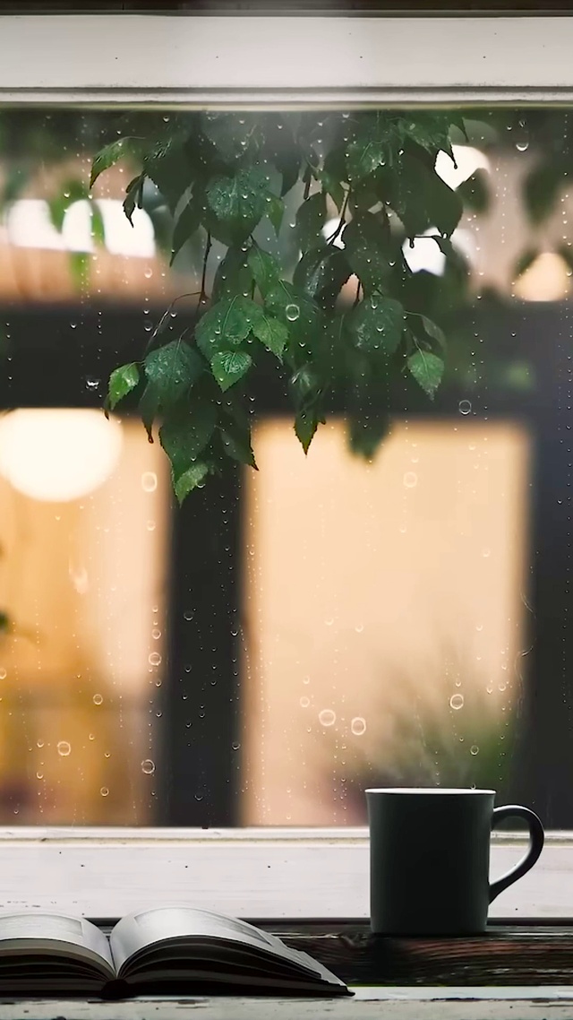 静心雨天窗边(风景手机动态壁纸) - 风景手机壁纸下载 - 元气壁纸