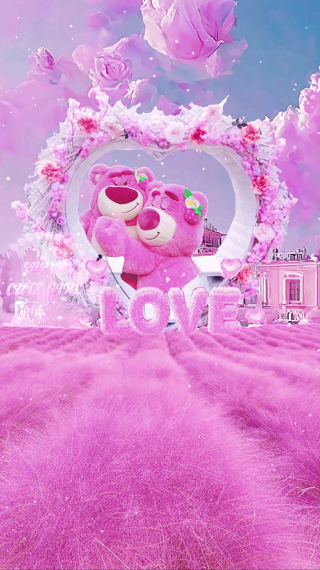 可爱草莓熊(风景手机动态壁纸) - 风景手机壁纸下载 - 元气壁纸