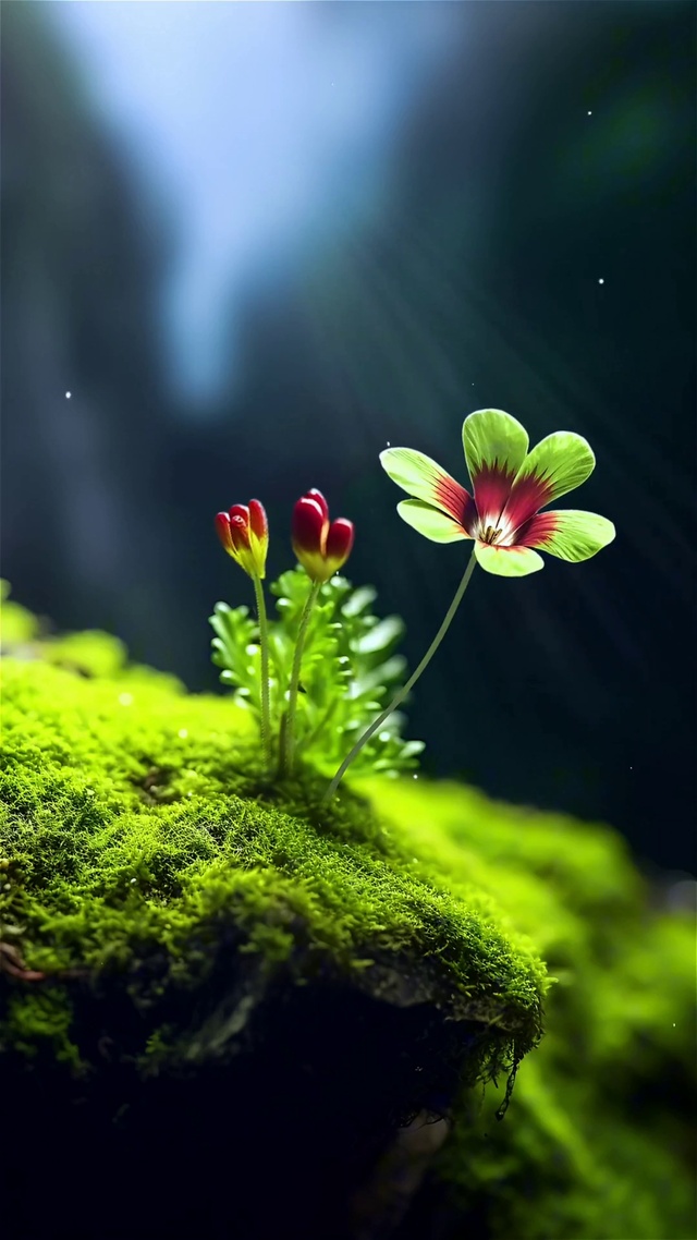 花儿随风摇摆(风景手机动态壁纸) - 风景手机壁纸下载 - 元气壁纸