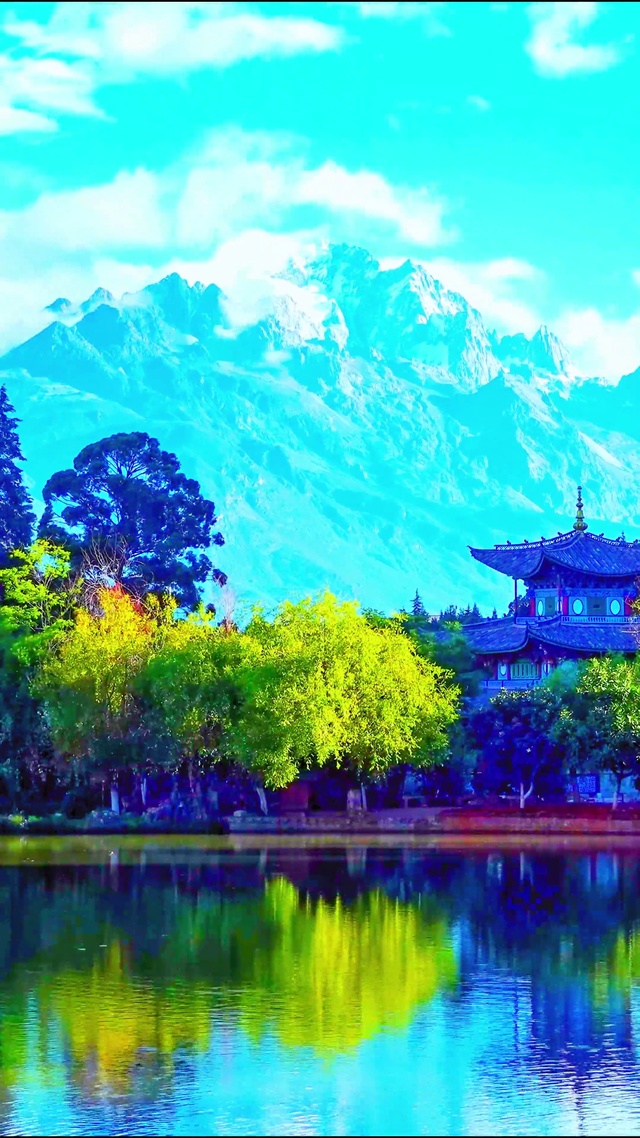 湖光山色4K(风景手机动态壁纸) - 风景手机壁纸下载 - 元气壁纸