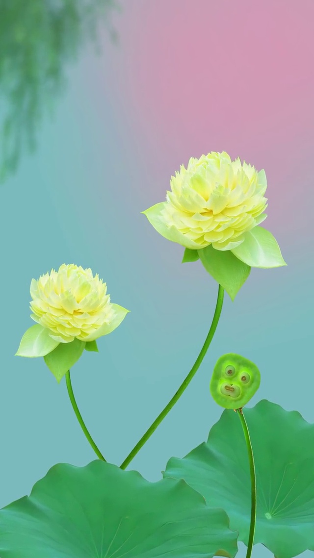 清淡素雅，摇曳生姿。(风景手机动态壁纸) - 风景手机壁纸下载 - 元气壁纸