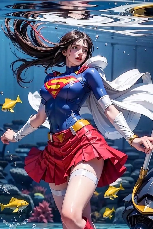 AI 女超人(动漫手机静态壁纸) - 动漫手机壁纸下载 - 元气壁纸