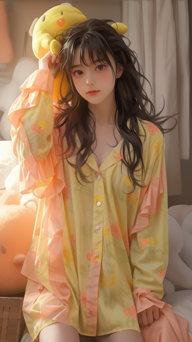 睡衣美女手机静态壁纸 美女手机壁纸下载 元气壁纸