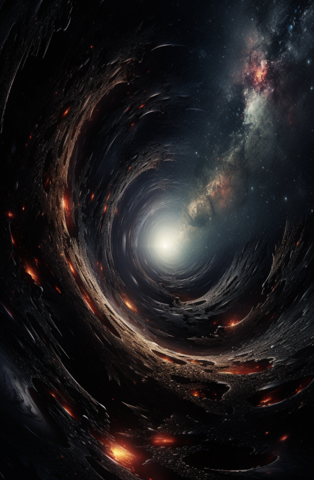 时空扭曲科幻手机静态壁纸 科幻手机壁纸下载 元气壁纸