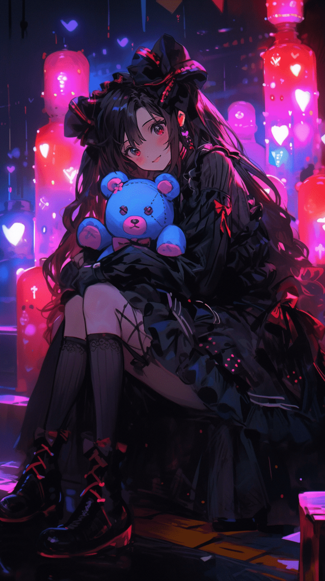 黑暗少女1动漫手机静态壁纸 动漫手机壁纸下载 元气壁纸