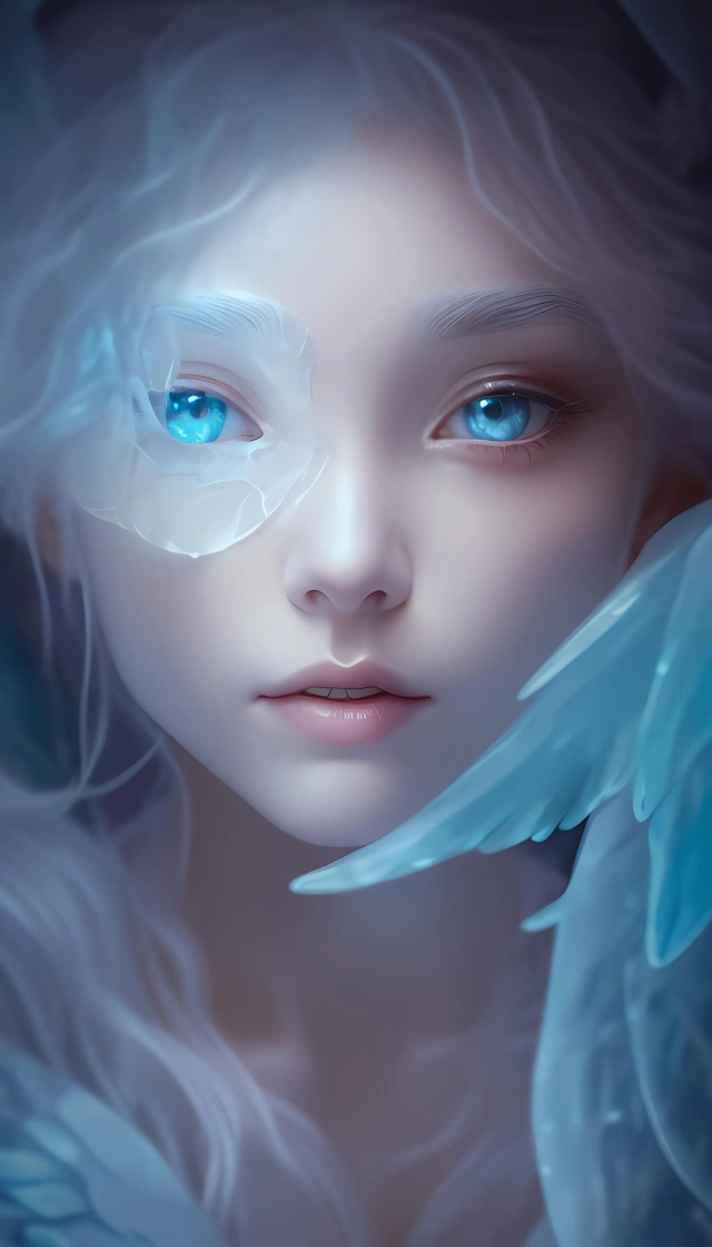 冰雪花美人美女手机静态壁纸 美女手机壁纸下载 元气壁纸
