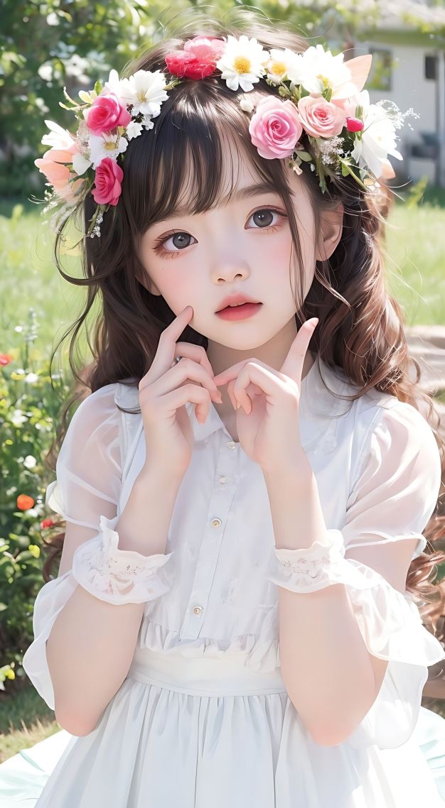 可爱女孩(美女手机静态壁纸) - 美女手机壁纸下载 - 元气壁纸