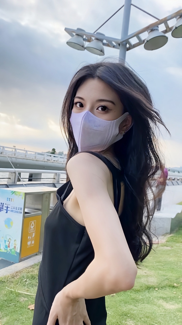 口罩美女美女手机静态壁纸 美女手机壁纸下载 元气壁纸