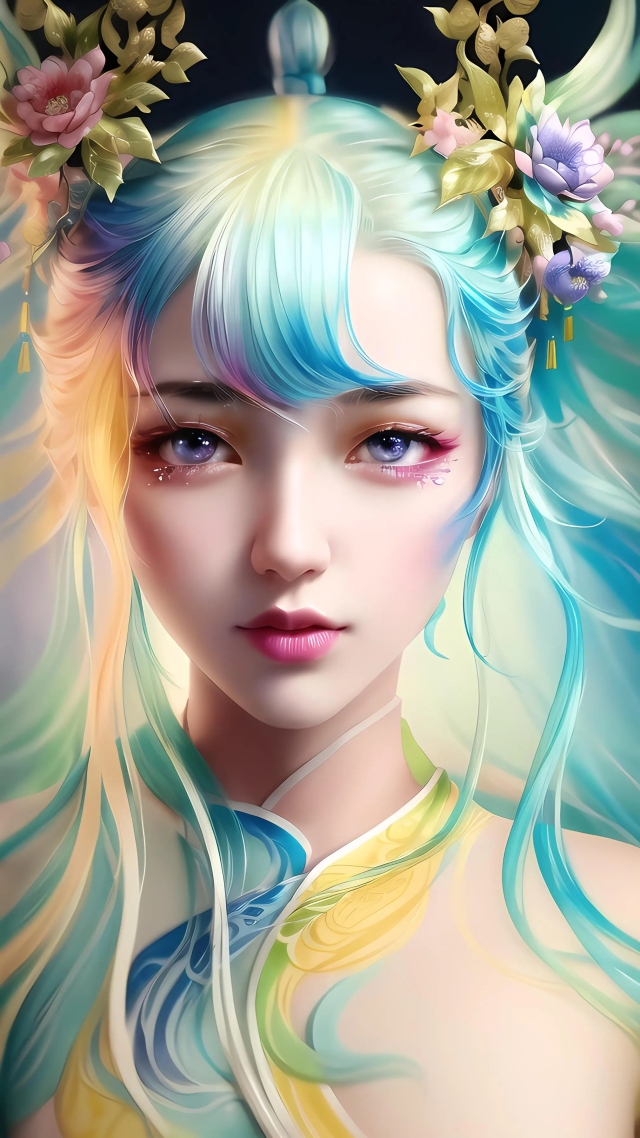 复古风二次元漫画美女手机静态壁纸 美女手机壁纸下载 元气壁纸