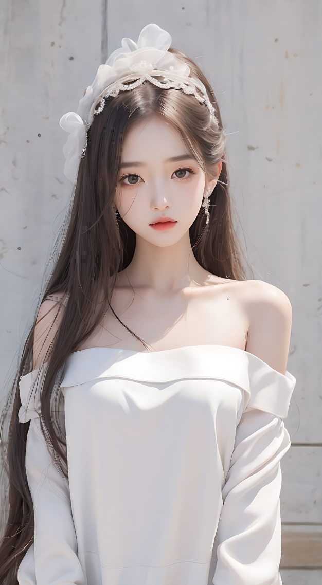 白衣公主美女手机静态壁纸 美女手机壁纸下载 元气壁纸