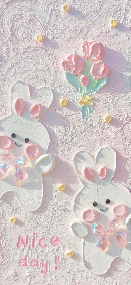 粉色兔子(其他手机静态壁纸) - 其他手机壁纸下载 - 元气壁纸