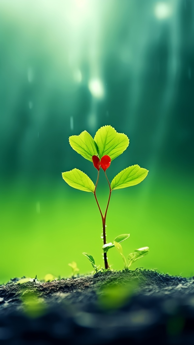 萌芽小清新手机静态壁纸 小清新手机壁纸下载 元气壁纸