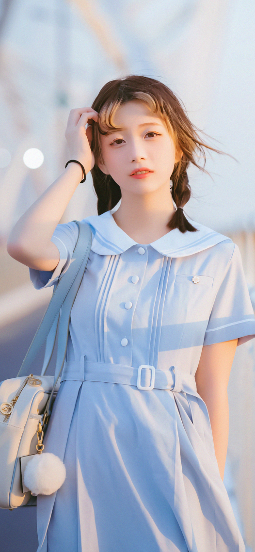 元气文艺女青年小清新手机静态壁纸 小清新手机壁纸下载 元气壁纸