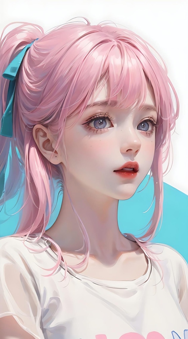 粉色美少女动漫手机静态壁纸 动漫手机壁纸下载 元气壁纸