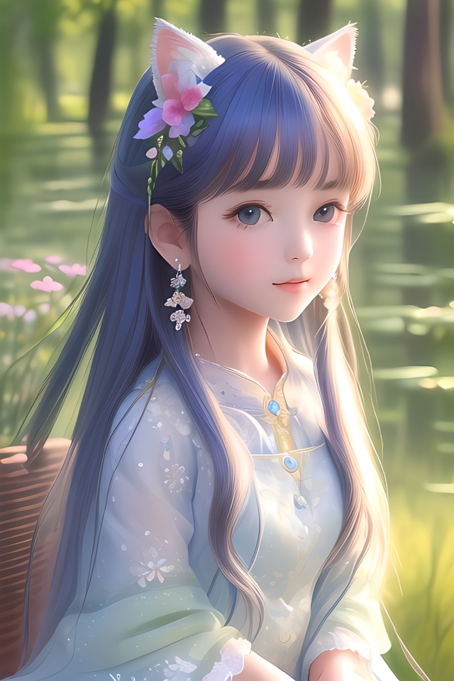 二次元壁纸美女手机静态壁纸 美女手机壁纸下载 元气壁纸