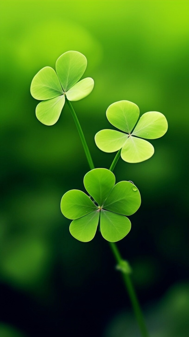 幸运四叶草🍀风景手机静态壁纸 风景手机壁纸下载 元气壁纸